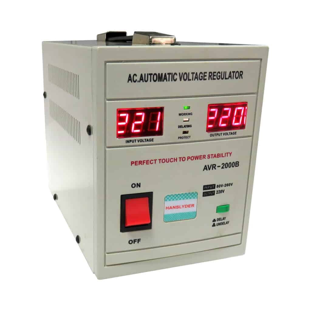 Estabilizador 2000W Relay AVR-2000B HANSLYDER - Mihaba.com