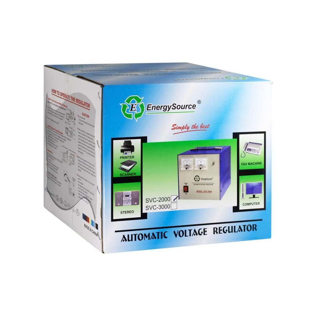 Estabilizador de Voltaje Servomotor 2000W SVC-2000 ENERGYSOURCE - Mihaba.com