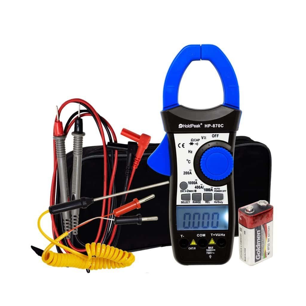 Pinza Amperimétrica AC/DC 1000A HP-870C HOLDPEAK - Mihaba.com