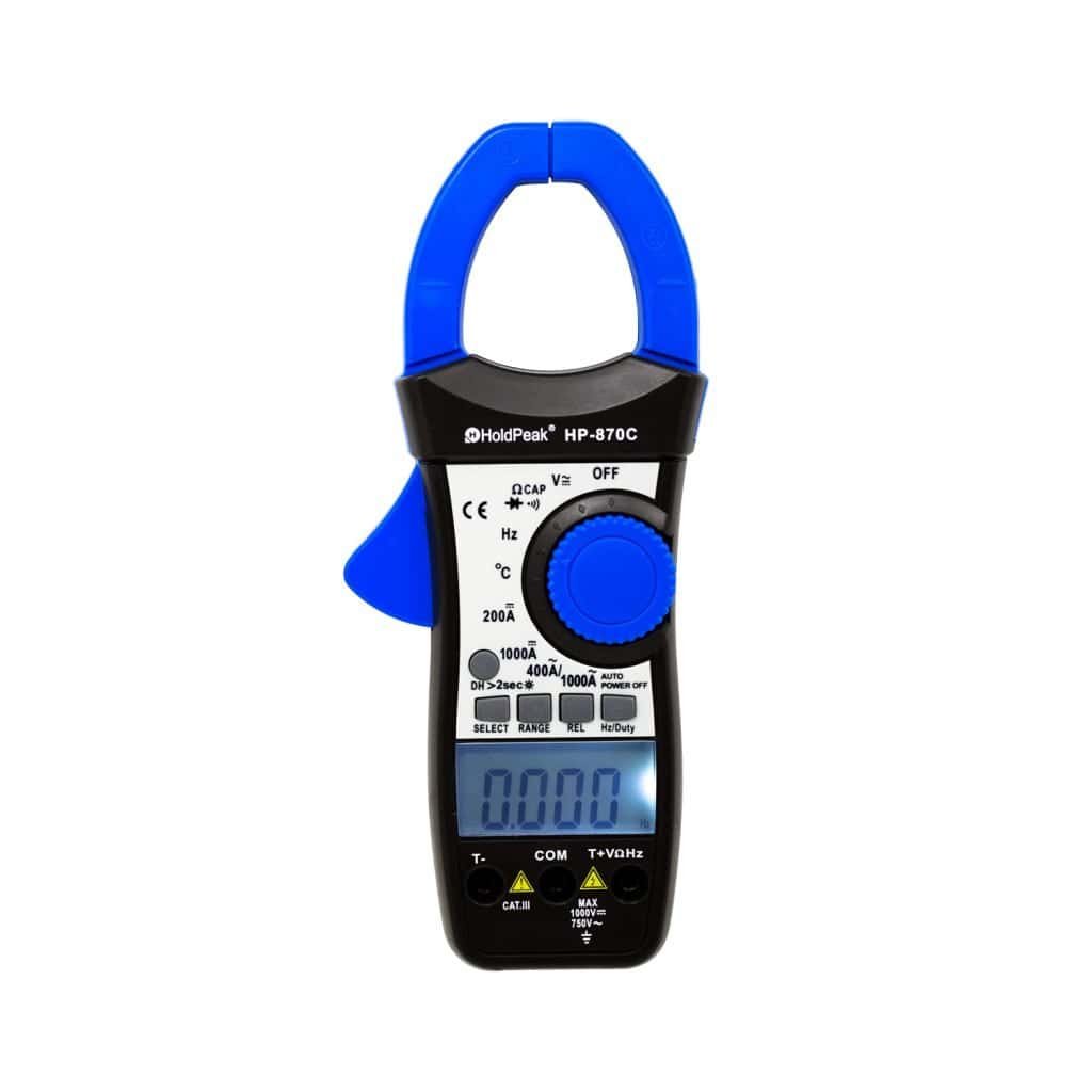 Pinza Amperimétrica AC/DC 1000A HP-870C HOLDPEAK - Mihaba.com