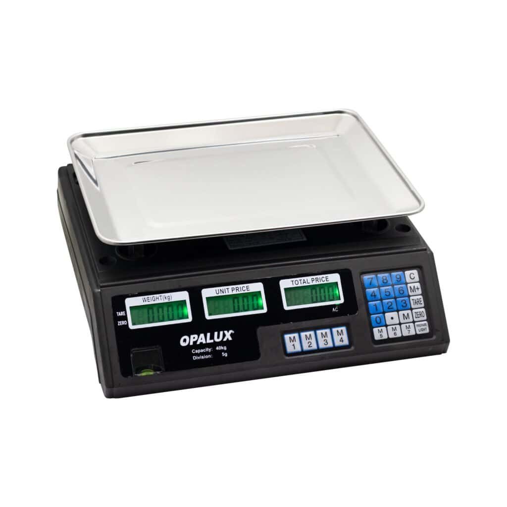 Balanza Digital Recargable 40Kg OP-208C-BK OPALUX - Mihaba.com