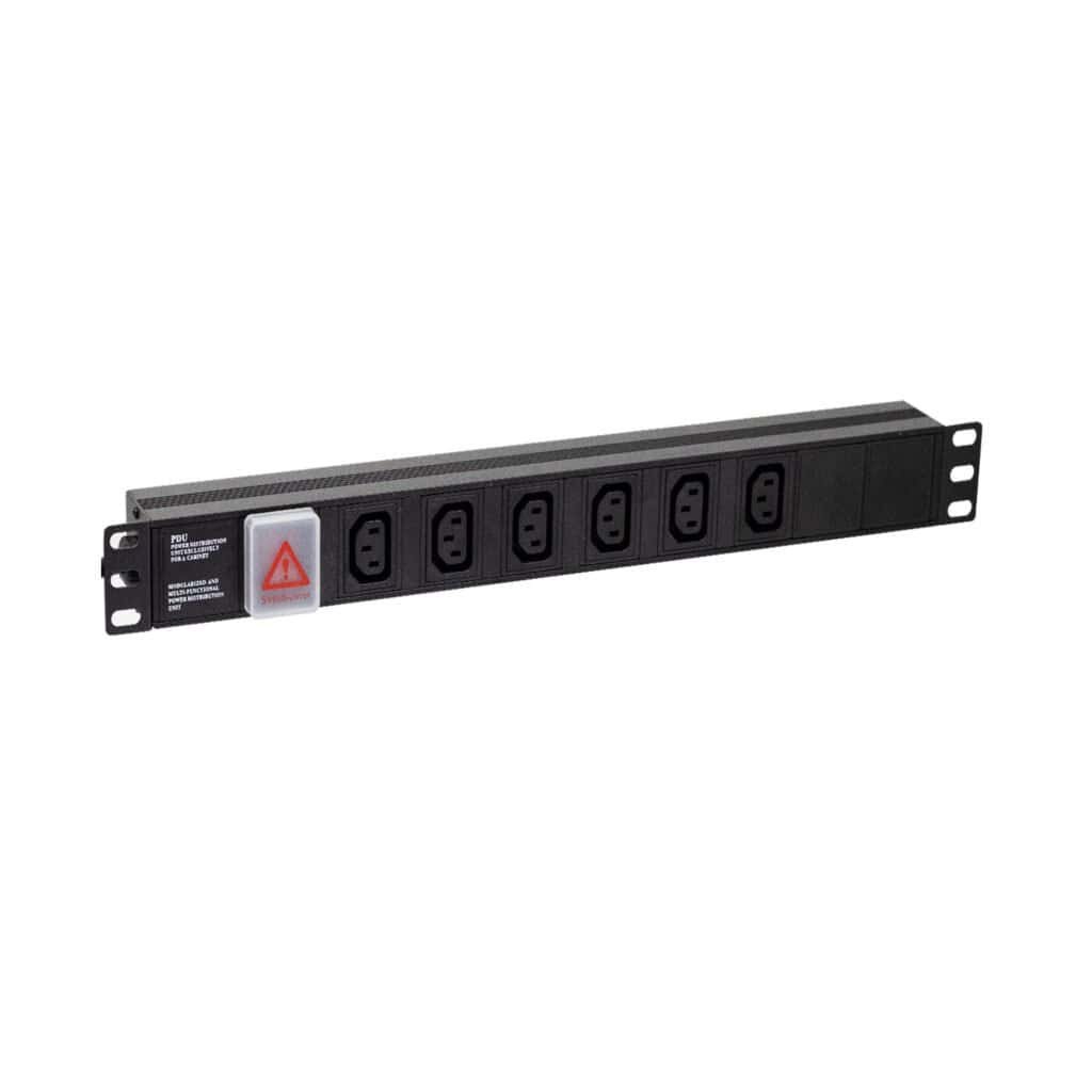 Power Rack PDU 6 Tomas C13 16 AWG 1.65 Metros Negro PR-PDU6T AMERICAN NET - Mihaba.com